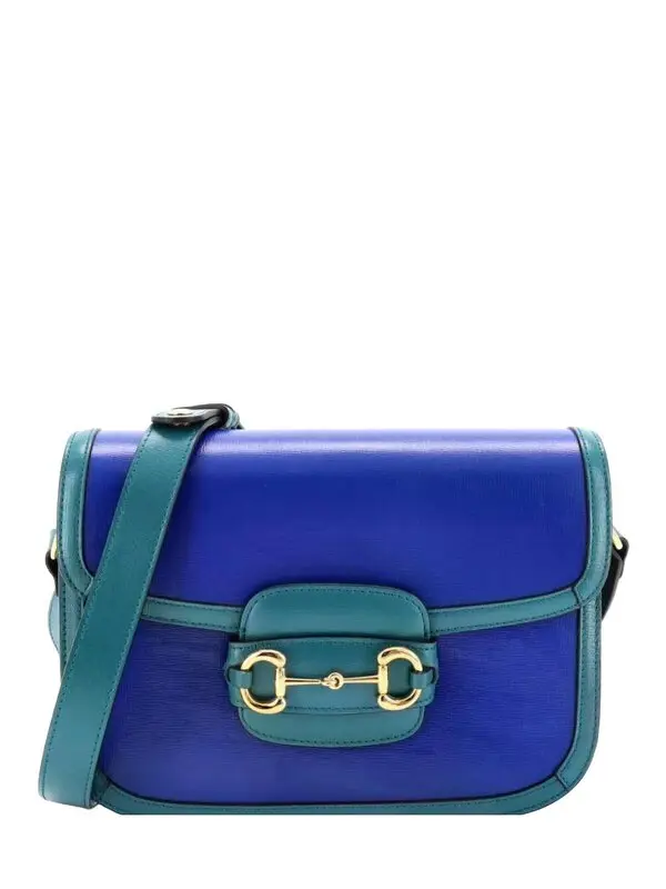 Gucci Horsebit 1955 Small Shoulder Bag - Blue