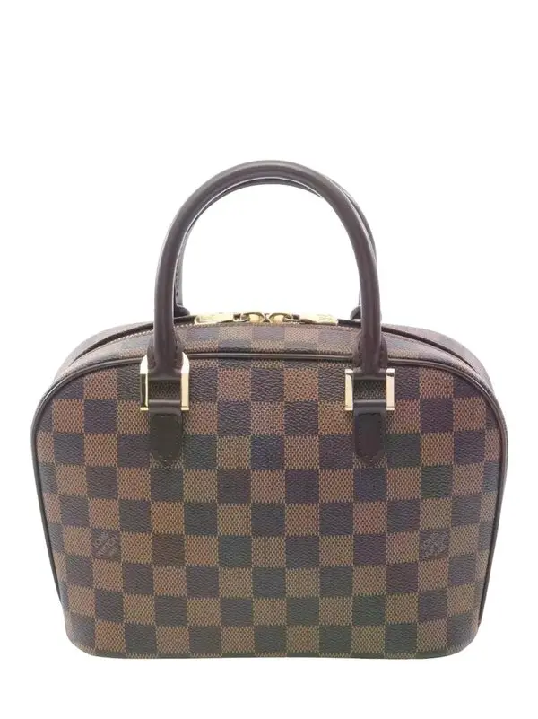 LOUIS VUITTON 2001 Damier Ebene Mini Sarria Handbag - Brown