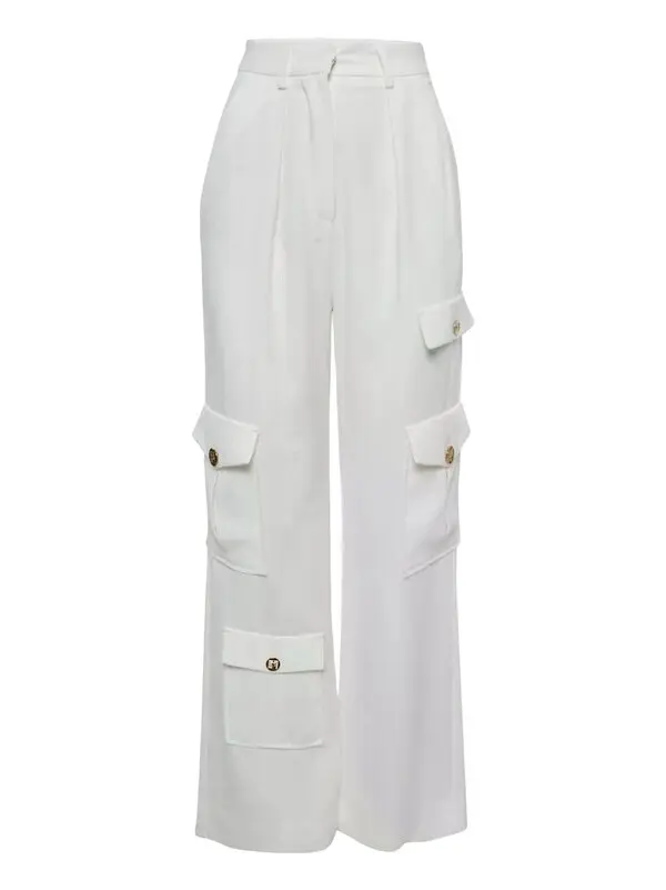 Elisabetta Franchi High-waist Cargo Pants - White