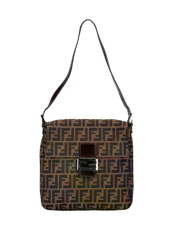 Fendi 2010-2024 Zucca Canvas Shoulder Bag - Brown