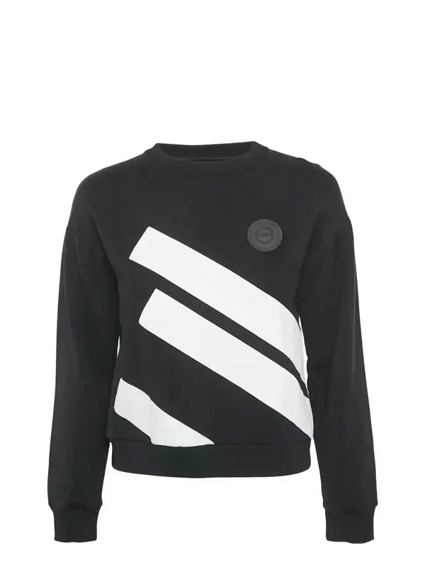 VERSUS Stripe-print Sweatshirt - Black