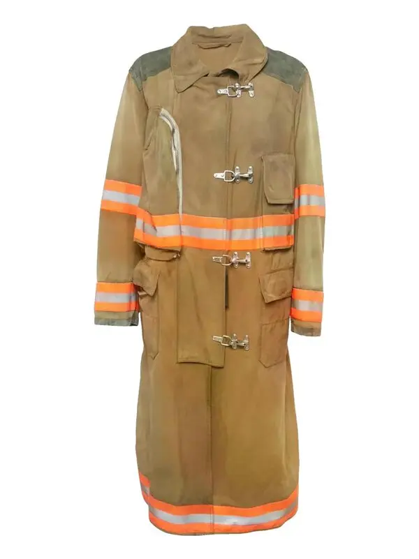 Calvin Klein Firefighter-style Cotton Coat - Brown