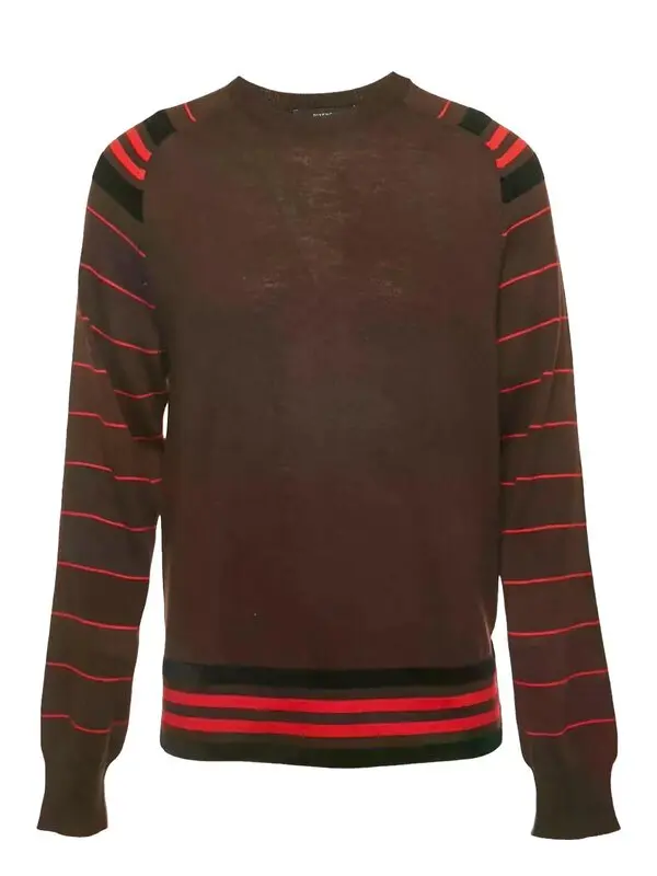 Givenchy Striped Wool Pullover - Brown