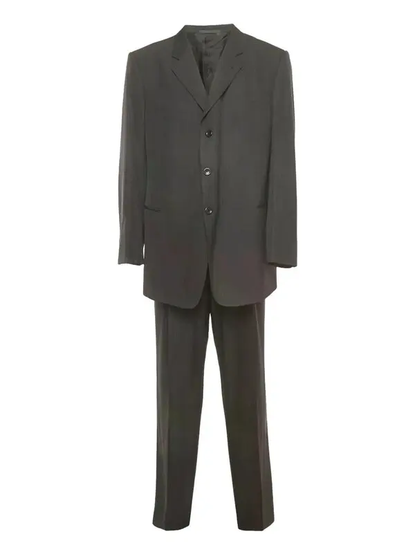 Giorgio Armani Stripe-pattern Suit - Black