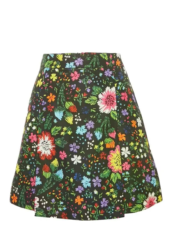 Victoria Beckham Crepe Mini Skirt - Black