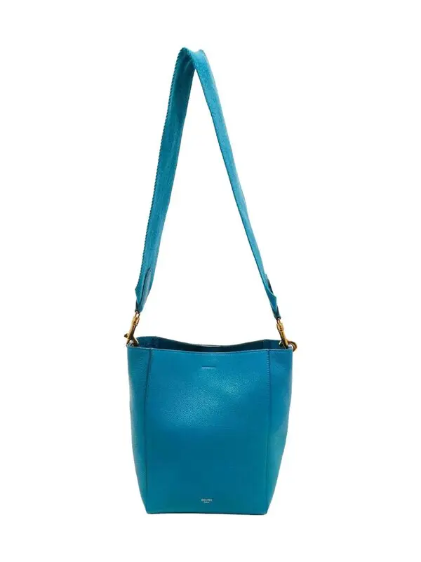 Celine Small Seau Sangle Bucket Bag - Blue