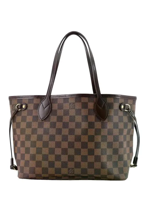 LOUIS VUITTON Neverfull Damier Pm Tote Bag - Brown