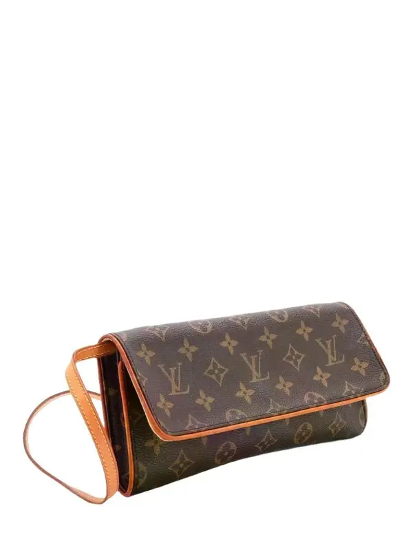 LOUIS VUITTON Twin Handbag Monogram Canvas Gm - Brown