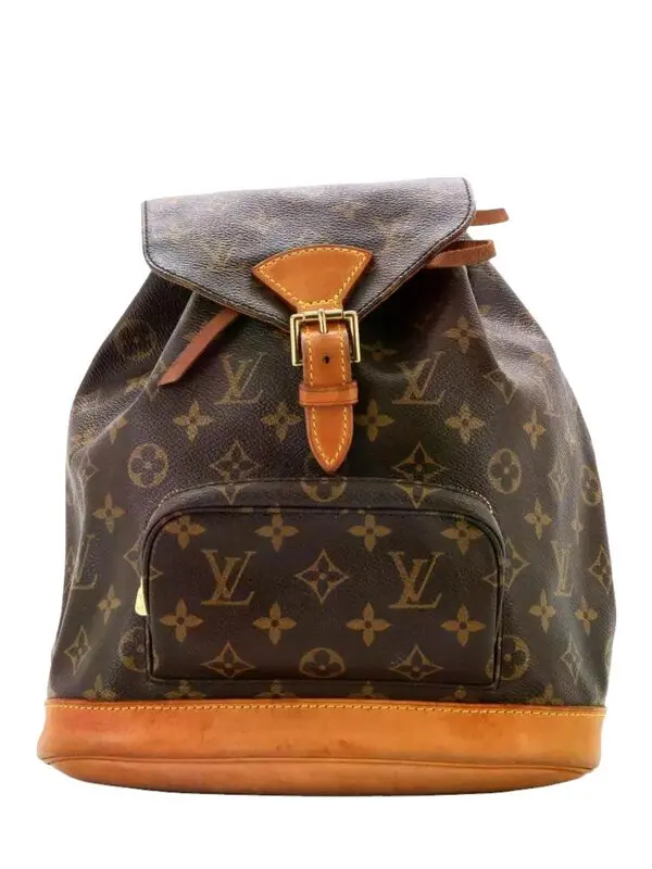 LOUIS VUITTON Vintage Monogram Canvas Montsouris Mm Backpack - Brown