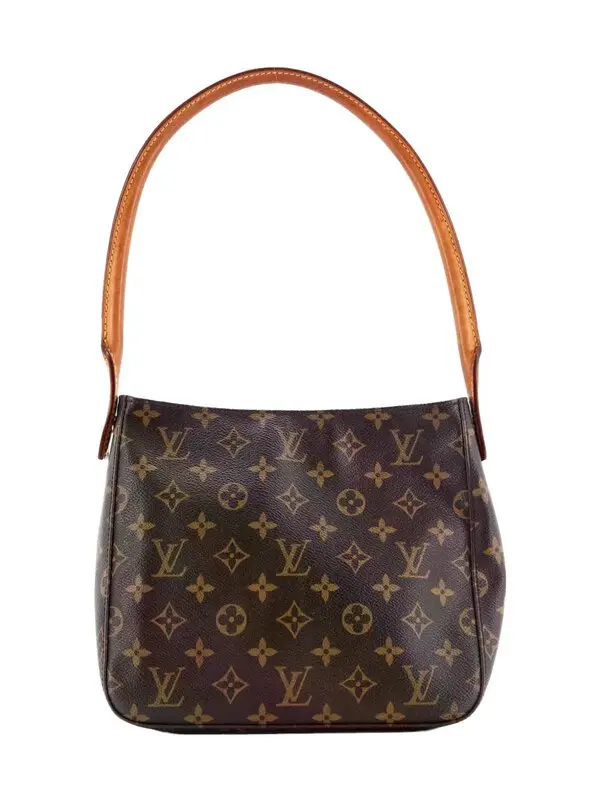 LOUIS VUITTON Looping Handbag Monogram Canvas Mm Satchel - Brown