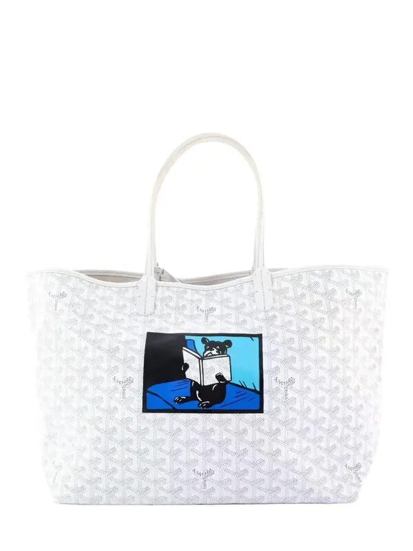 Goyard Saint Louis Printed Coated Canvas Pm Tote Bag - White