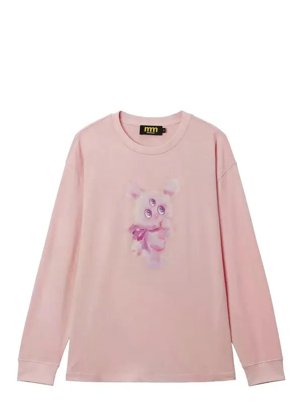 MINI CREAM Graphic Long-sleeve T-shirt - Pink