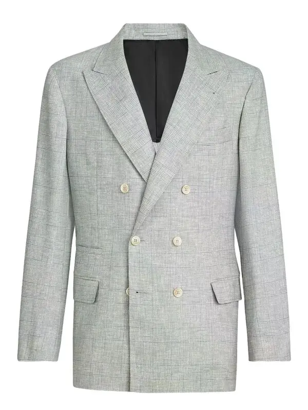 Brunello Cucinelli Double-breasted Blazer - Grey