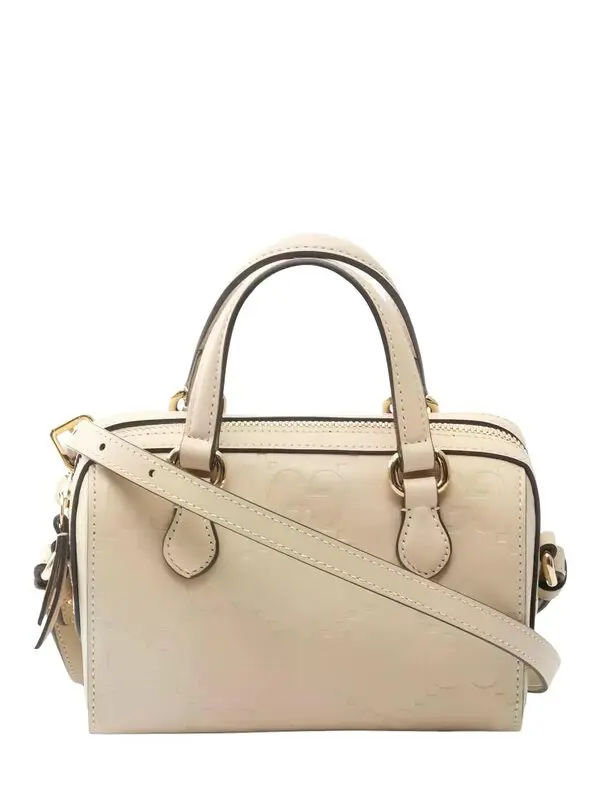 Gucci 2010s Embossed Gg Handbag - Neutrals