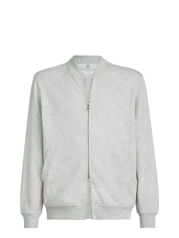 Brunello Cucinelli Zip-up Sweatshirt - Grey