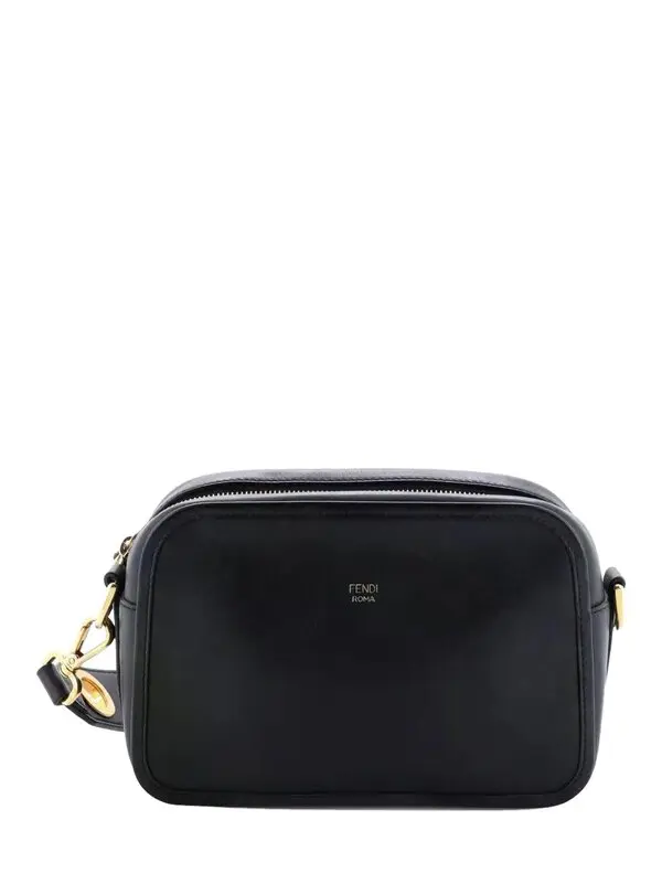 Fendi Camera Bag Leather Small Crossbody Bag - Black
