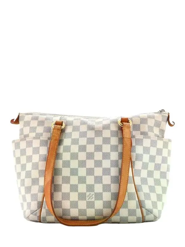 LOUIS VUITTON Totally Pm Damier Shoulder Bag - White