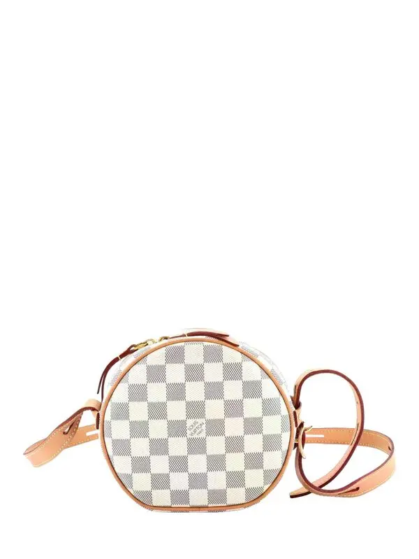 LOUIS VUITTON Boite Chapeau Souple Damier Pm Crossbody Bag - White