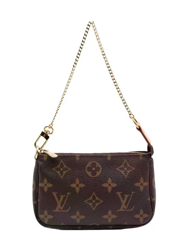 LOUIS VUITTON 2020 Monogram Mini Pochette Accessoires - Brown