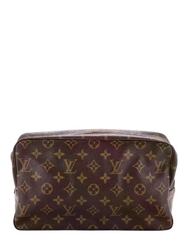LOUIS VUITTON Trousse Toiletry Monogram Canvas 28 Pouch - Brown