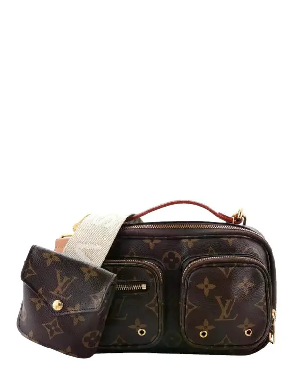 LOUIS VUITTON Utility Monogram Canvas Crossbody Bag - Brown