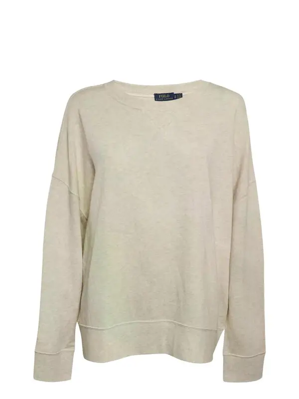 Polo Ralph Lauren Suede-trimmed Fringe Sweatshirt - Neutrals