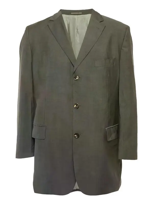 BOSS Single-breasted Wool Blazer - Grey