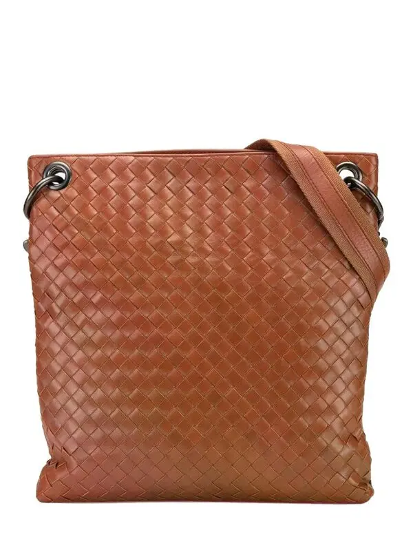 Bottega Veneta 2008 Intrecciato Crossbody Bag - Brown