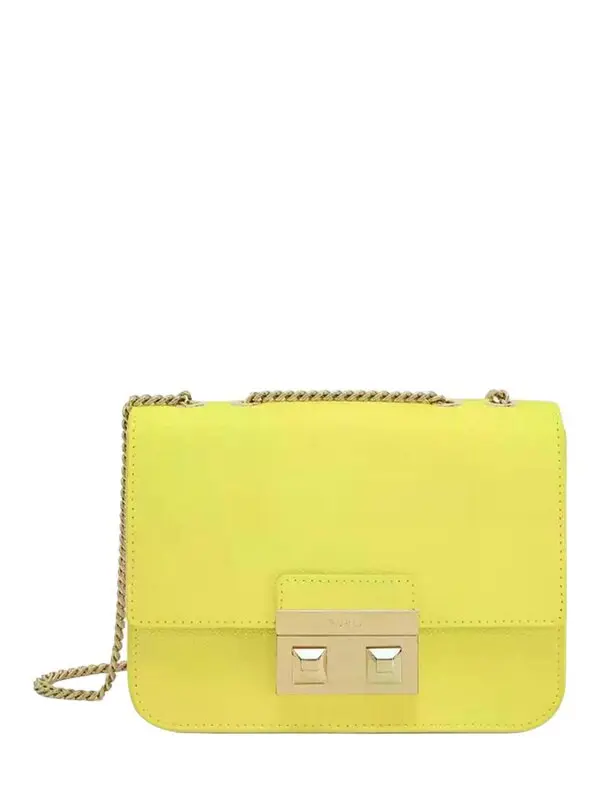 Furla Mini Bella Leather Chain Crossbody Bag - Green