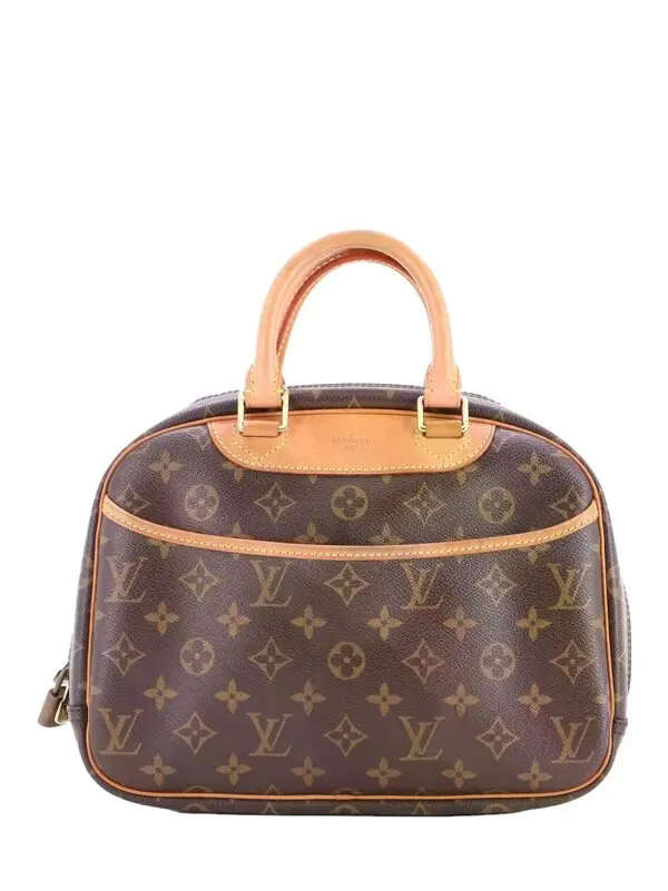 LOUIS VUITTON Trouville Handbag Monogram Canvas - Brown