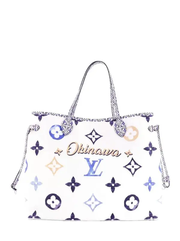 LOUIS VUITTON Neverfull Gm Limited Edition Cities Tote - Blue