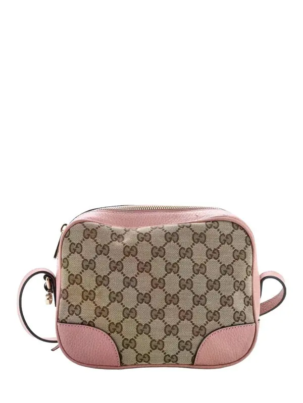 Gucci Bree Disco Gg Canvas With Leather Mini Crossbody Bag - Brown