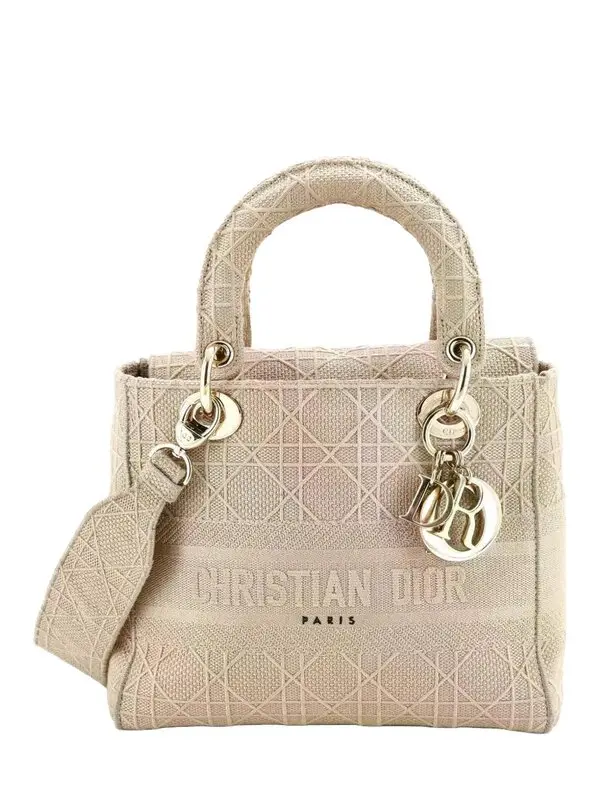 Dior Lady D-lite Medium Satchel - Neutrals