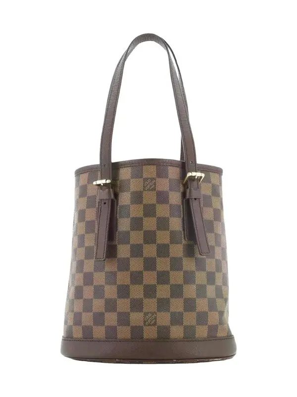 LOUIS VUITTON Marais Damier Bucket Bag - Brown