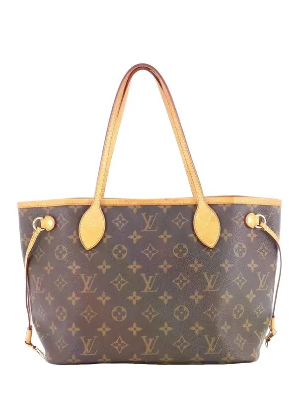 LOUIS VUITTON Neverfull Monogram Canvas Pm Tote Bag - Brown