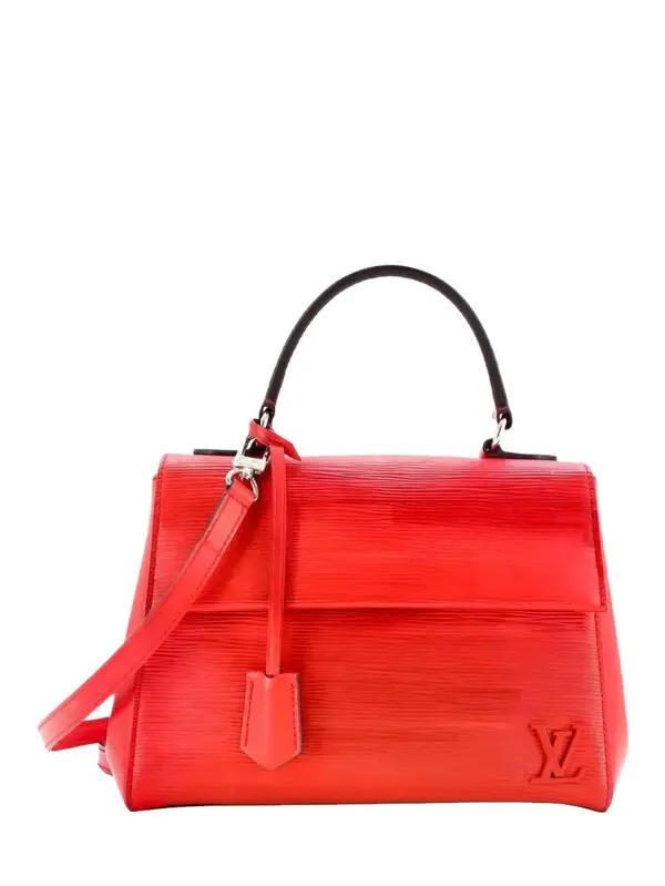 LOUIS VUITTON Cluny Bb Top Handle Satchel Epi Leather - Red