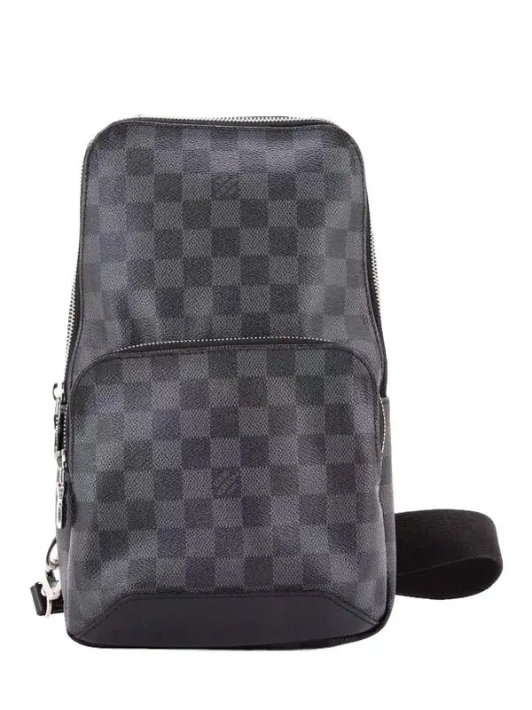 LOUIS VUITTON Avenue Sling Bag Damier Graphite - Black