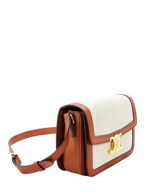 Celine Triomphe Medium Crossbody Bag - Neutrals