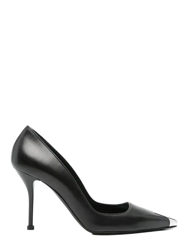 Alexander McQueen 95mm Leather Pumps - Black
