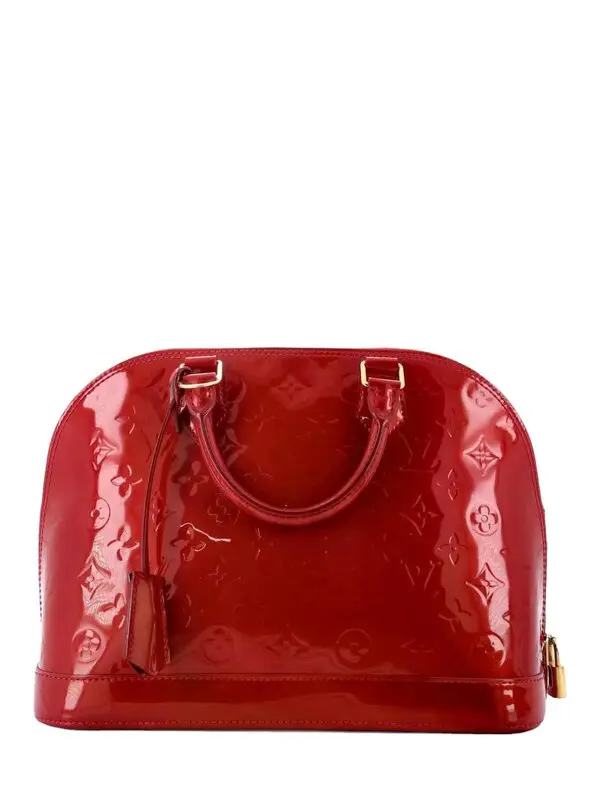 LOUIS VUITTON Alma Handbag Monogram Vernis Pm - Red