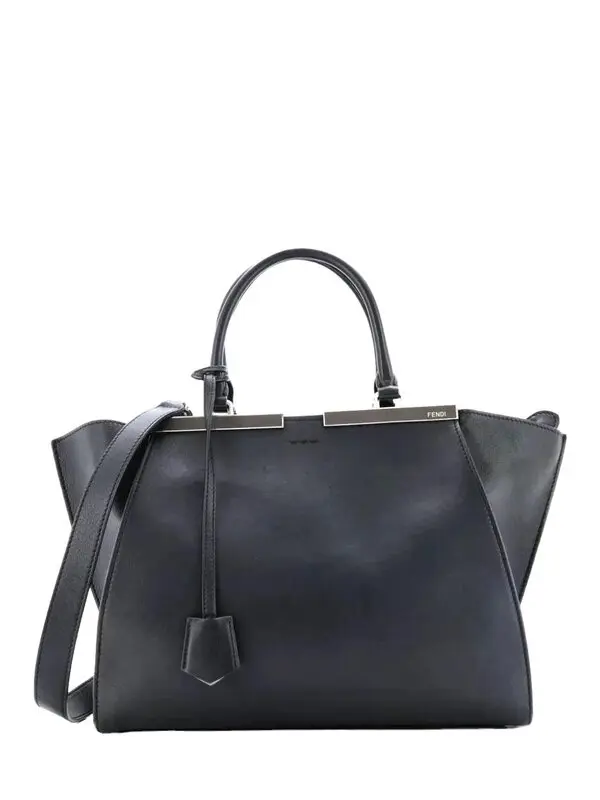 Fendi Petite 3jours Leather Satchel - Black