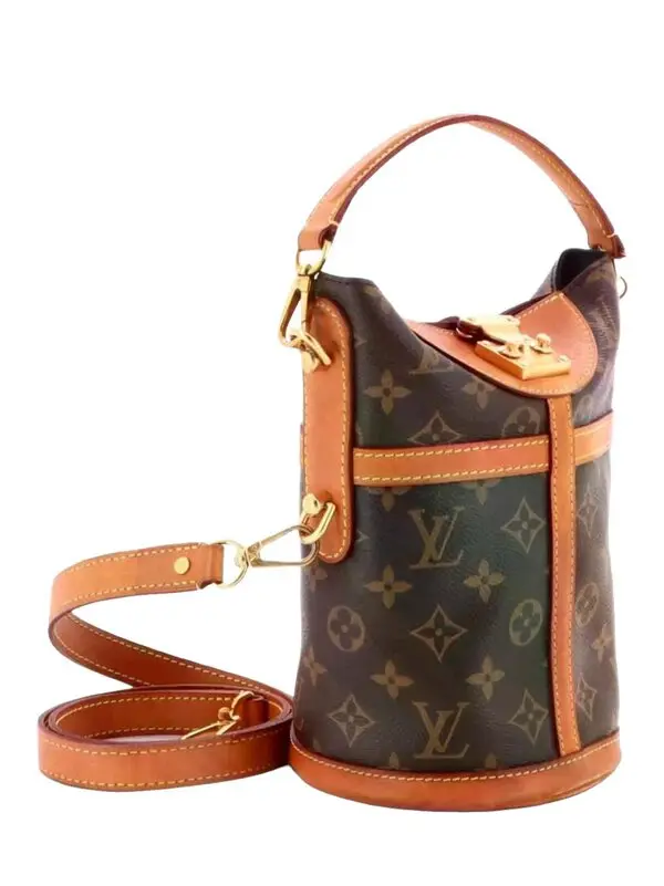 LOUIS VUITTON Duffle Handbag Monogram Canvas Bucket Bag - Brown