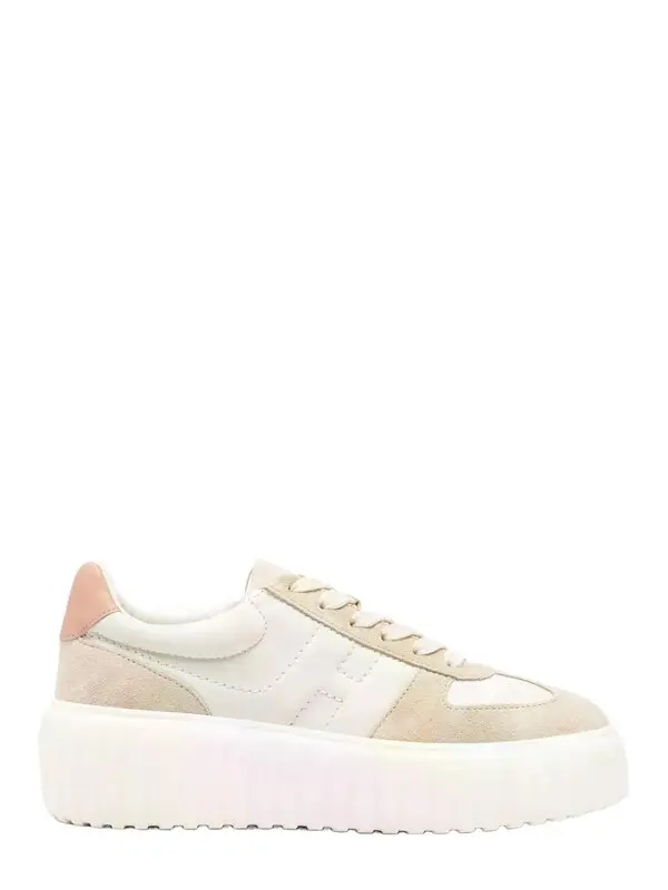 Hogan H-stripe Platform Sneakers - Neutrals