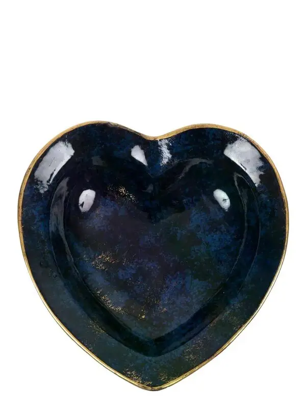 Dior 1970s Heart Porcelain Plate - Blue