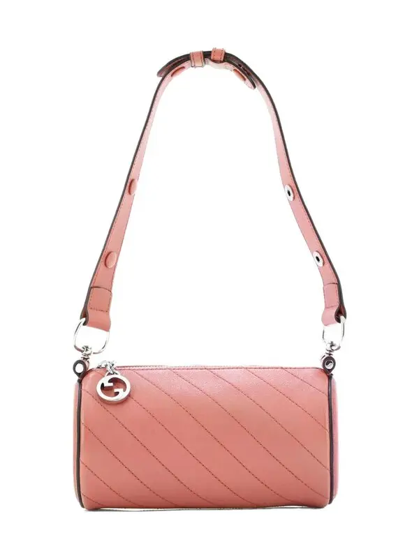 Gucci Blondie Diagonal Quilted Leather Mini Shoulder Bag - Pink