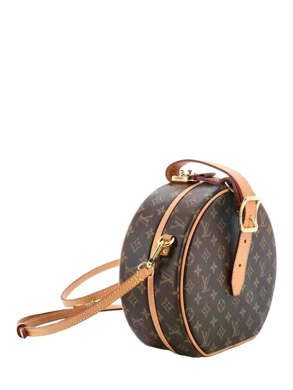 LOUIS VUITTON Petite Boite Chapeau Monogram Canvas Crossbody Bag - Brown