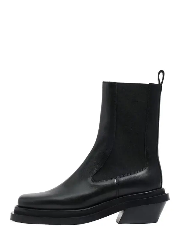 Bimba Y Lola 90mm Square Toe Heeled Boots - Black
