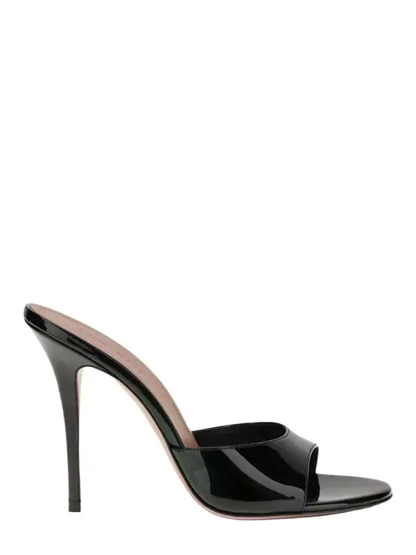 Amina Muaddi 105mm Elodie Sandals - Black