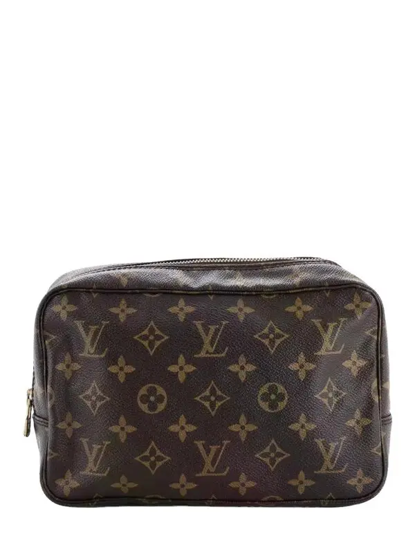LOUIS VUITTON Trousse Toiletry Monogram Canvas 23 Pouch - Brown