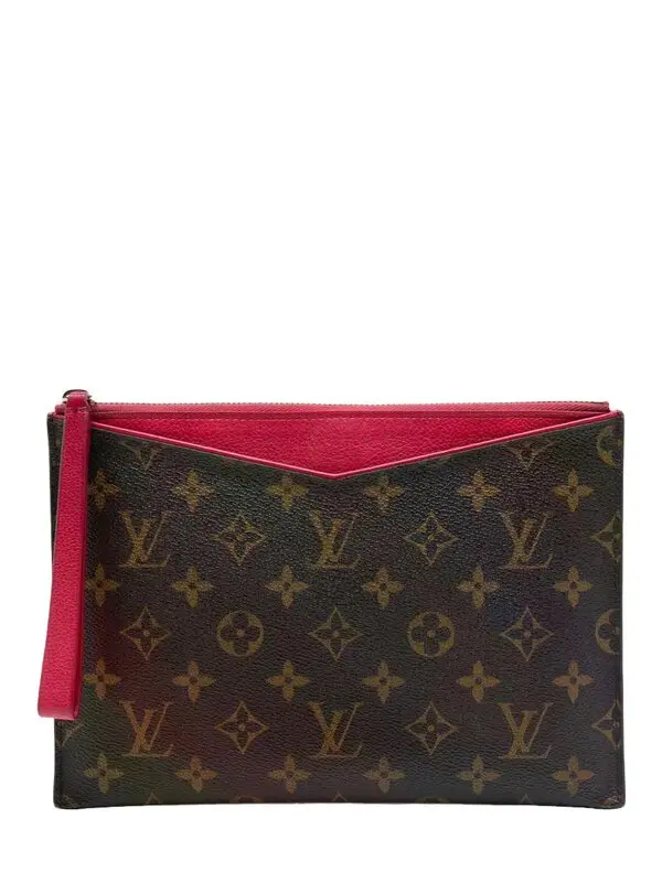 LOUIS VUITTON 2014 Monogram Pochette Pallas Clutch - Brown